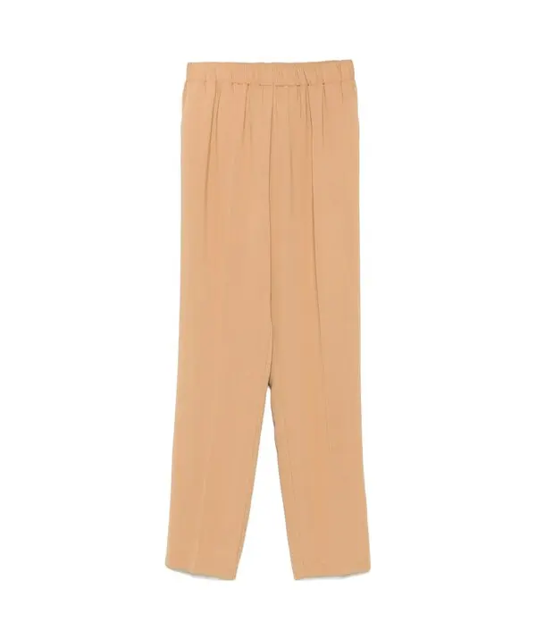 FORTE_FORTE Elastic Waist Pleated Casual Pants
