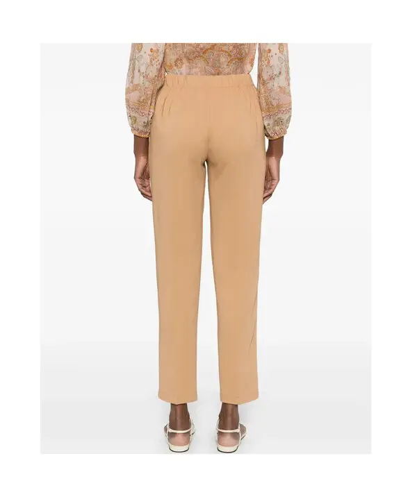FORTE_FORTE Elastic Waist Pleated Casual Pants