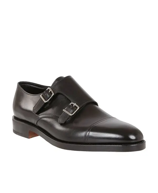 John Lobb Buckled Monk Strap Shoes