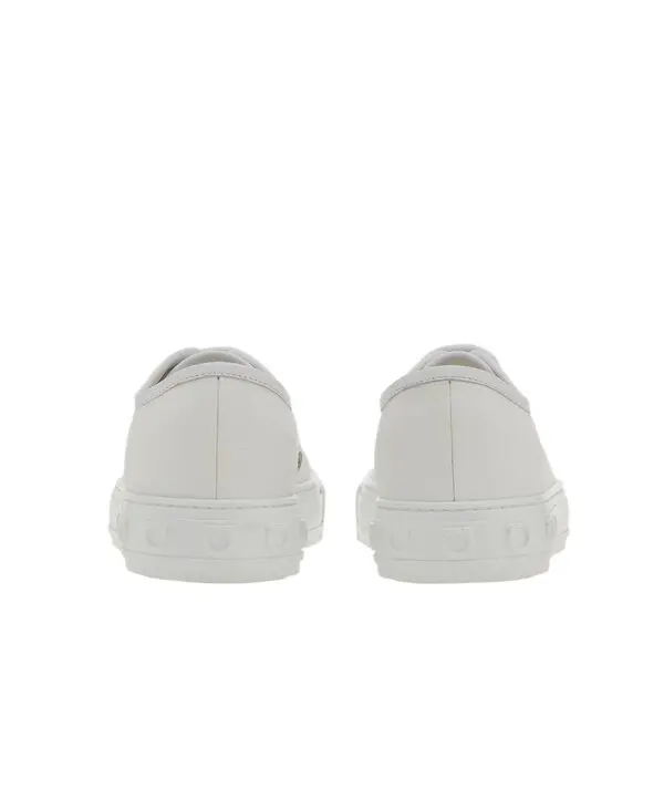 FERRAGAMO Logo Embossed Low-top Sneakers - White