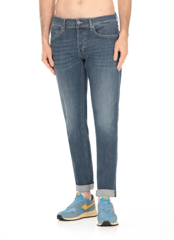 DONDUP George Logo Button Jeans - Blue