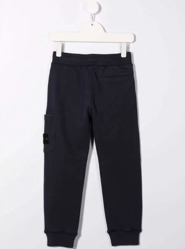 Stone Island Logo-patch Cotton Track Pants