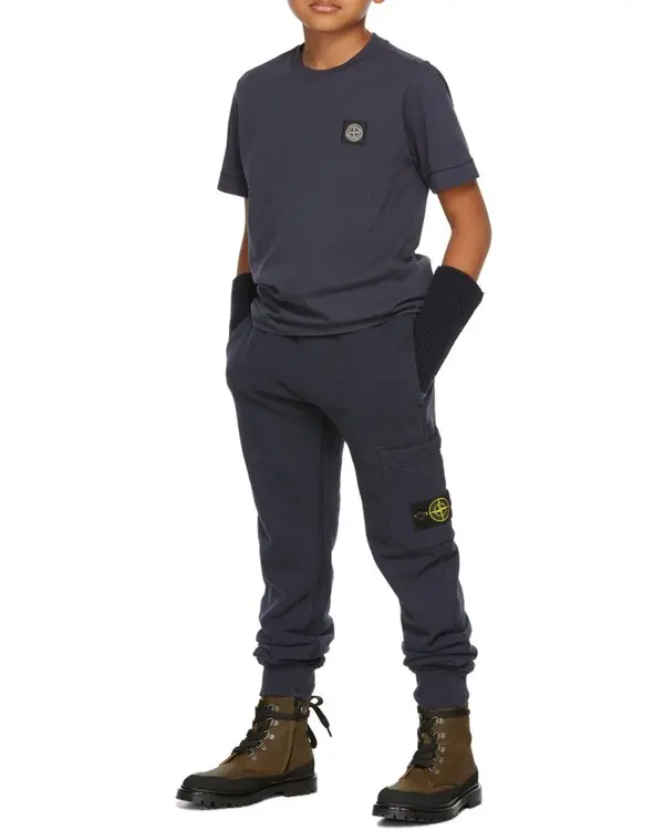 Stone Island Logo-patch Cotton Track Pants