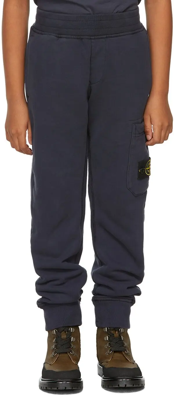 Stone Island Logo-patch Cotton Track Pants