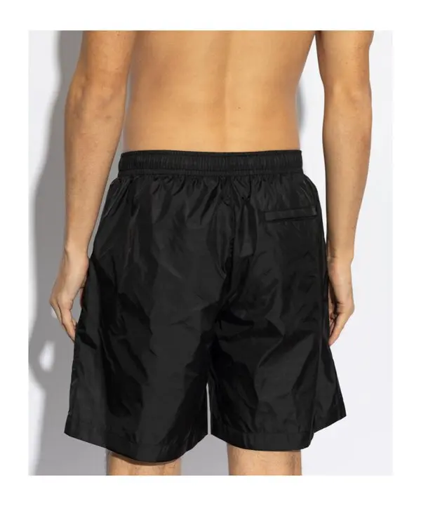 Givenchy Logo Embroidered Swim Shorts - Black