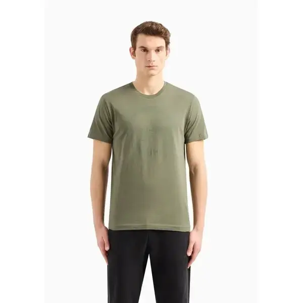 EA7 Logo Round-neck T-shirt