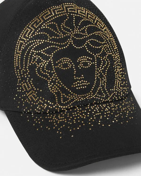 Versace Medusa Embellished Baseball Cap