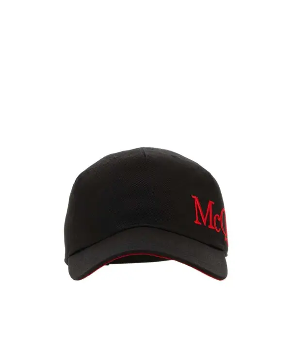 Alexander McQueen Logo Embroidered Baseball Cap - Black