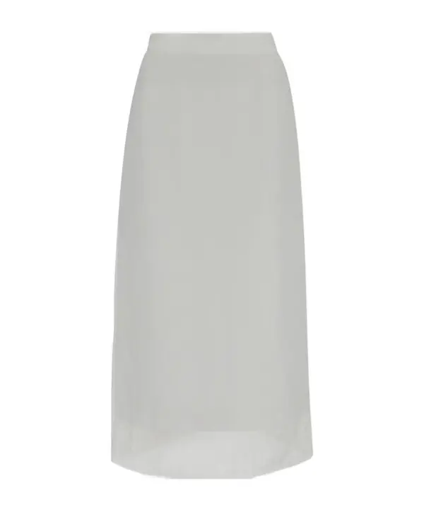 Sportmax High Waist Zip Detailed Skirt - Gray