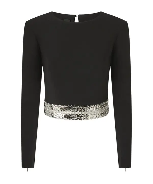 Pinko Embellished Long Sleeve Top