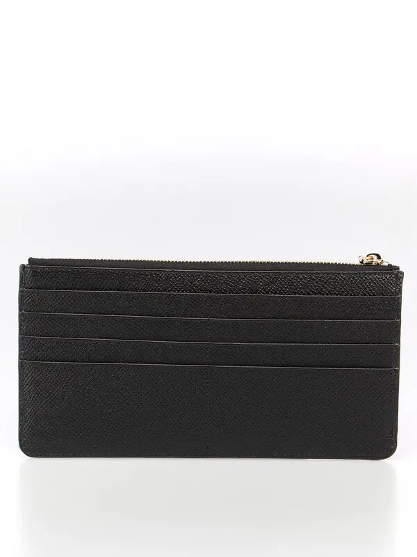 Dolce & Gabbana Dolce Gabbana Logo Plaque Zipped Cardholder