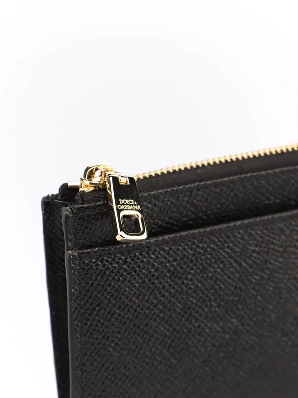 Dolce & Gabbana Dolce Gabbana Logo Plaque Zipped Cardholder