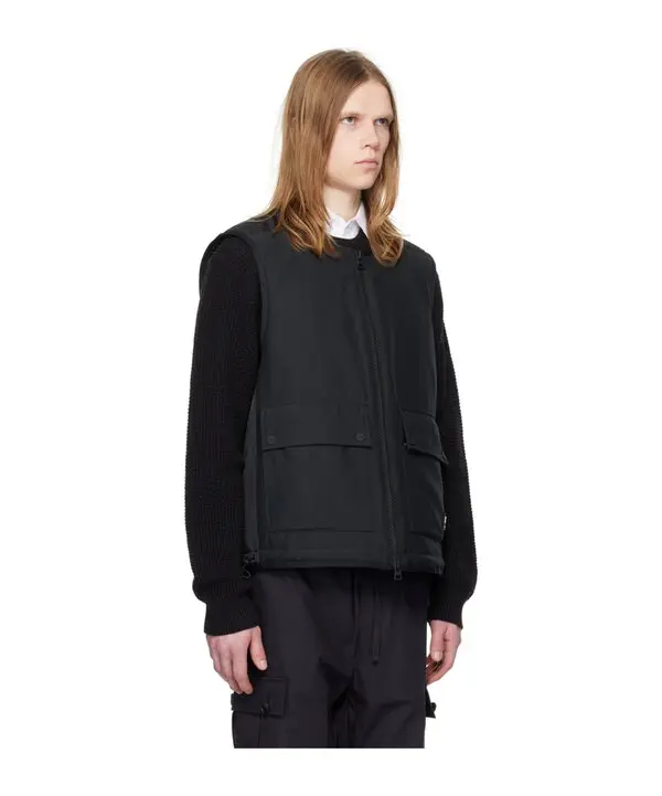 Hugo Boss Zip-up Waistcoat With Logo Detail