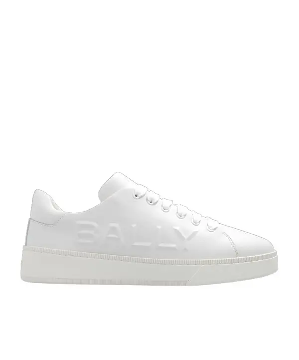 Bally Round Toe Lace-up Sneakers - White