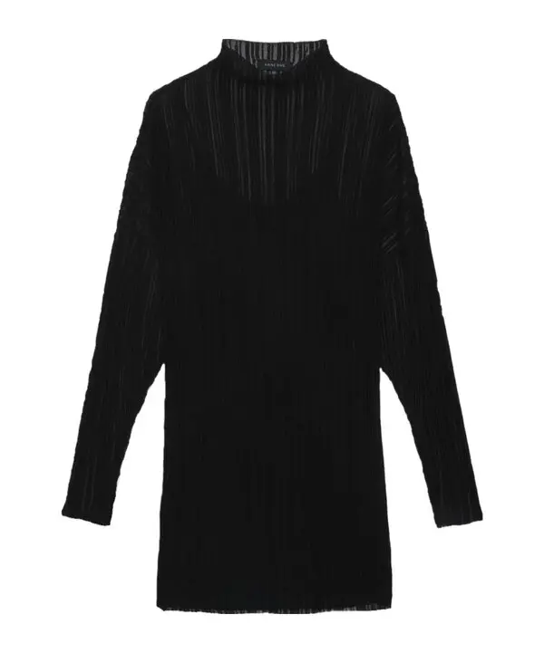 ANINE BING Clare Sheer Mini Dress