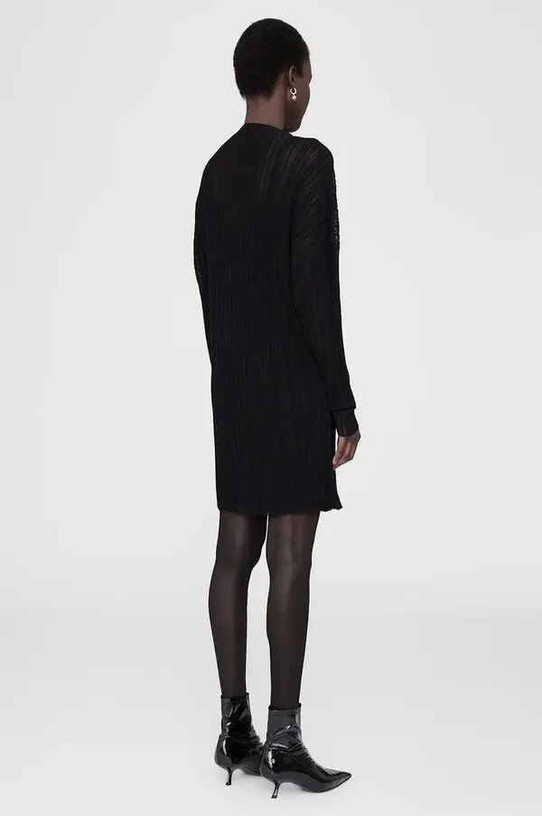 ANINE BING Clare Sheer Mini Dress