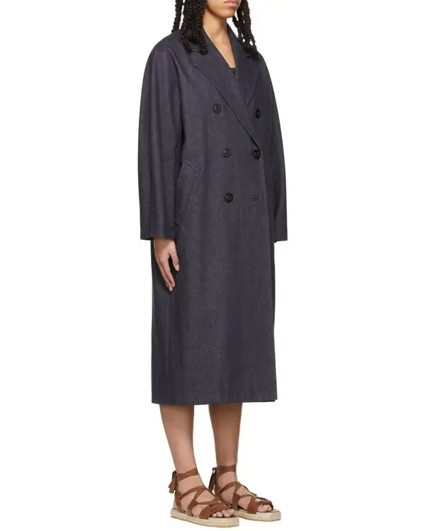 Max Mara Denim Logo Coat
