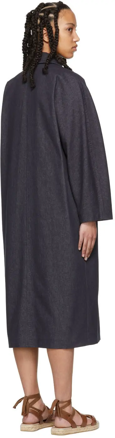 Max Mara Denim Logo Coat