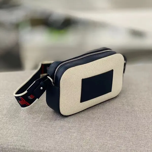 LANVIN Striped Logo Camera Bag
