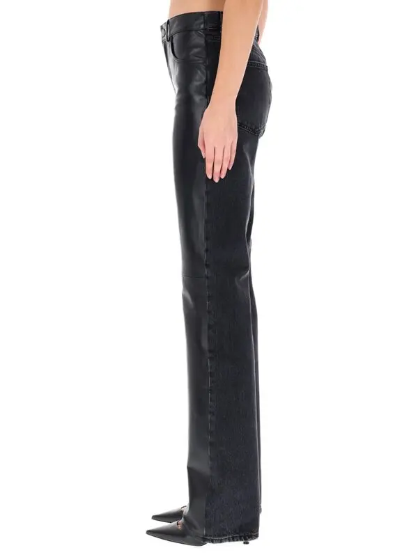 HAIKURE Paneled Leather Jeans