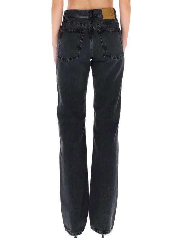 HAIKURE Paneled Leather Jeans