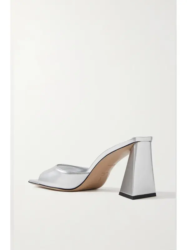 Attico Devon High-heeled Sandals - Silver