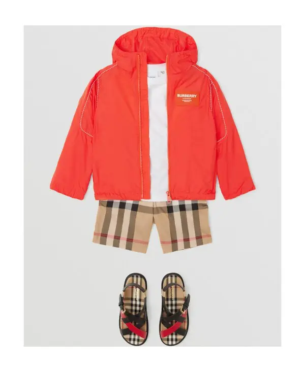 Burberry Horseferry Appliqué Hooded Jacket