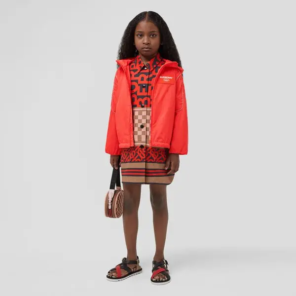 Burberry Horseferry Appliqué Hooded Jacket