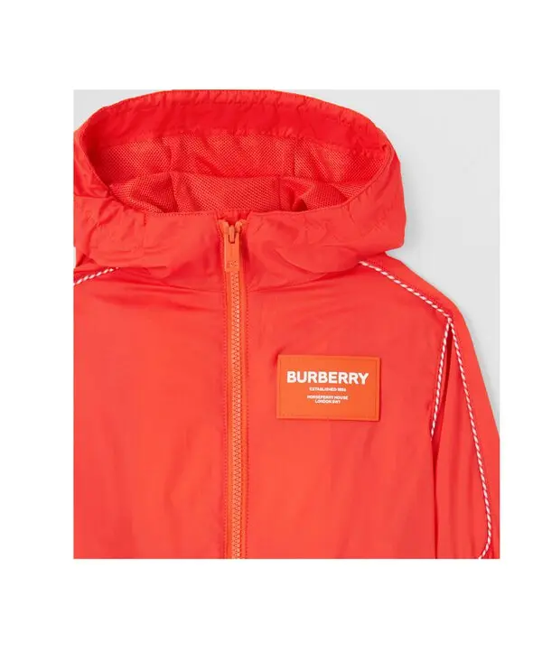 Burberry Horseferry Appliqué Hooded Jacket