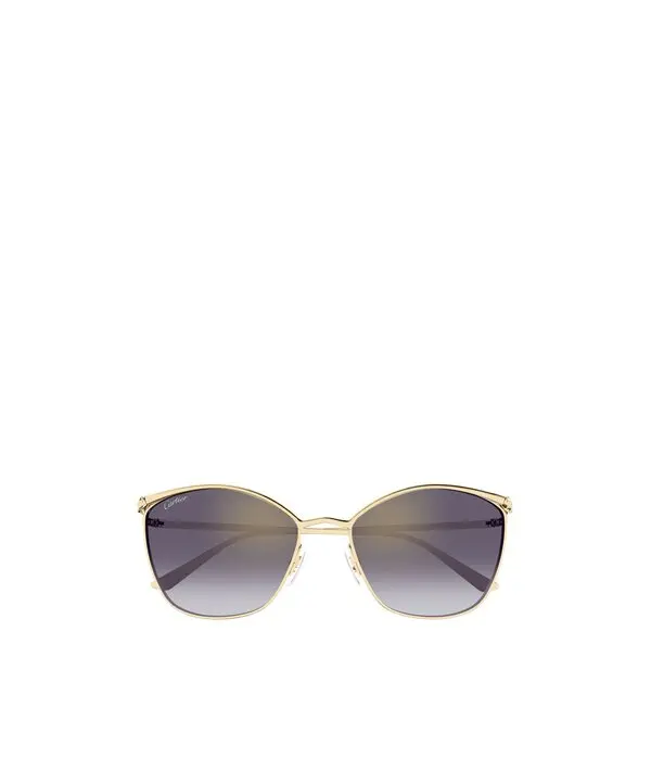 Cartier Geometric Frame Sunglasses - Gray