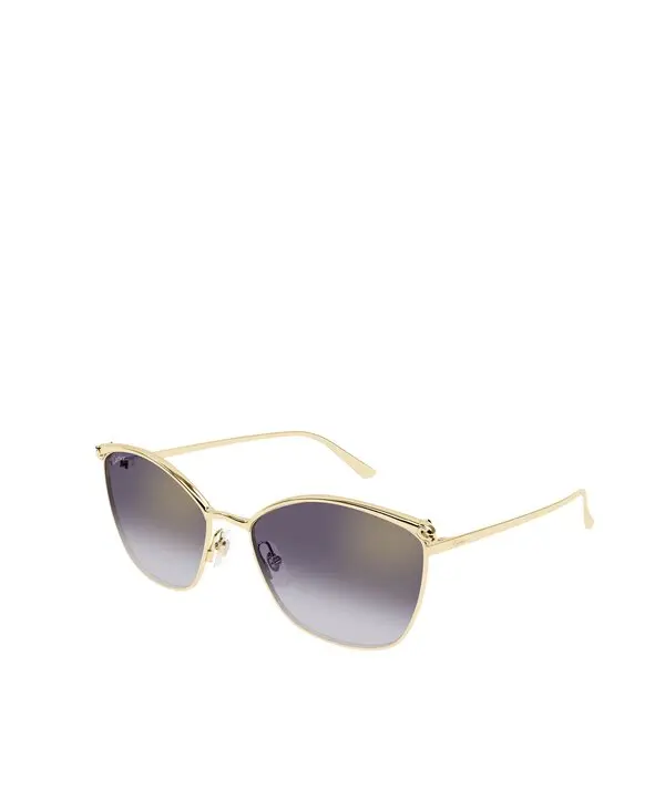Cartier Geometric Frame Sunglasses - Gray