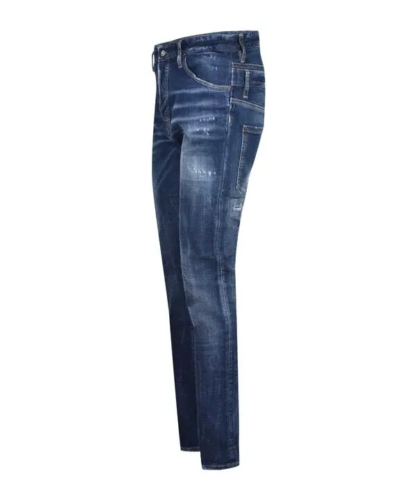 Dsquared2 Straight-leg Distressed Jeans - Blue