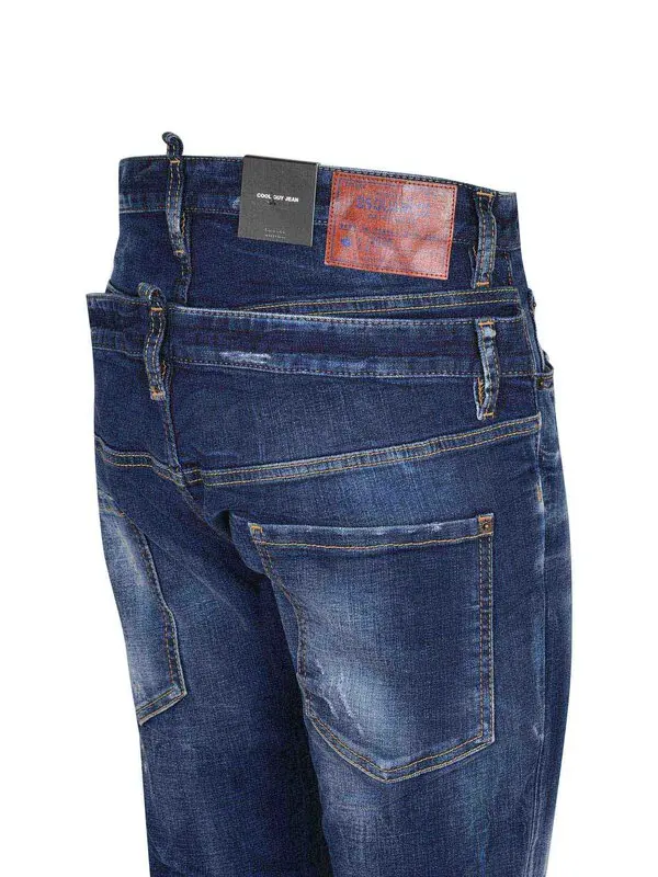 Dsquared2 Straight-leg Distressed Jeans - Blue