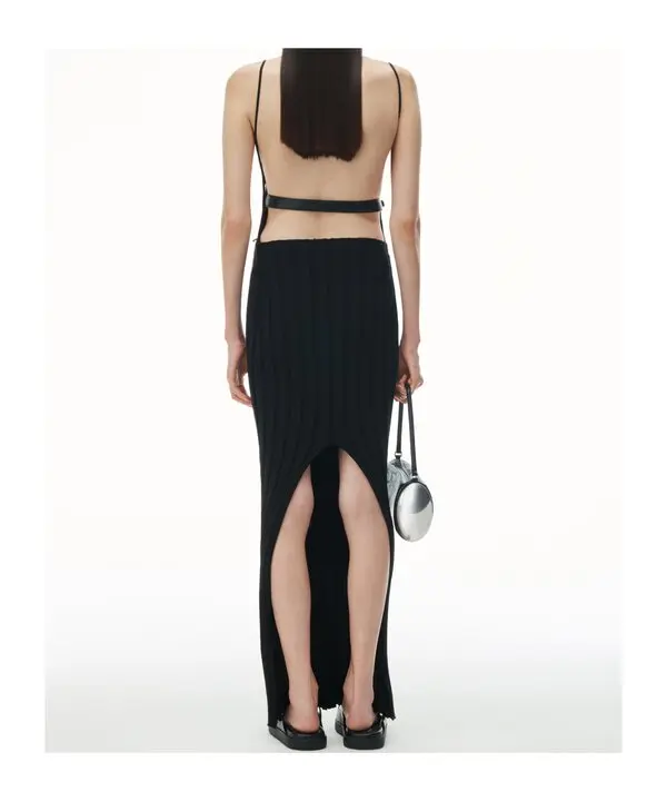 Alexander Wang Belted Square-neck Dress