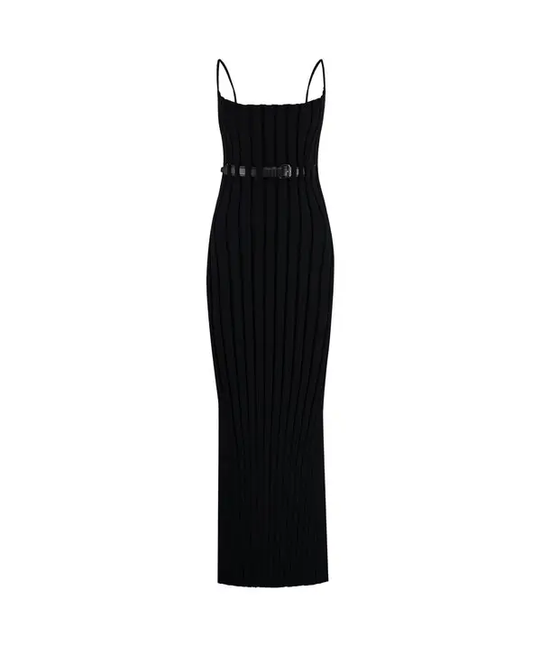 Alexander Wang Belted Square-neck Dress - No