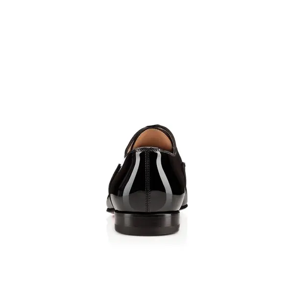 CHRISTIAN LOUBOUTIN Grego Patent Leather Lace-up Oxford Shoes