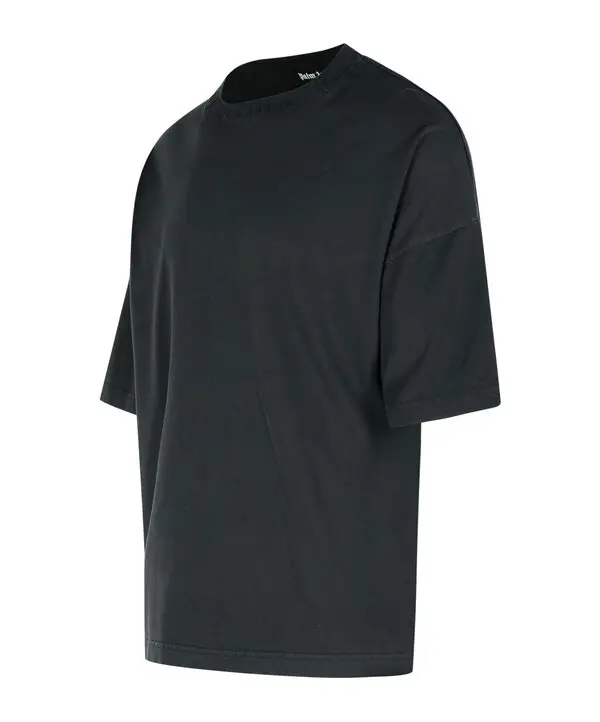 Palm Angels Logo-embroidered T-shirt - Black