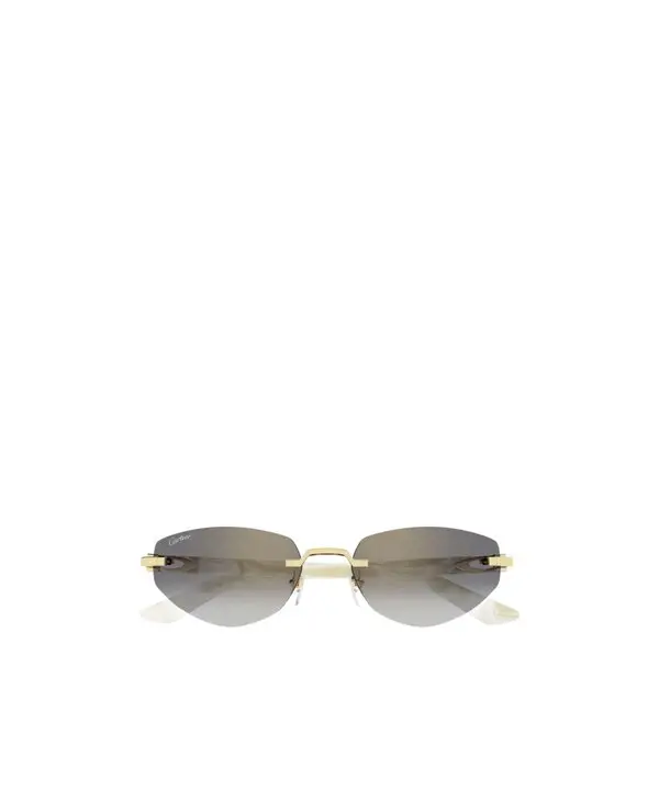Cartier Rimless Cat-eye Sunglasses - Gray