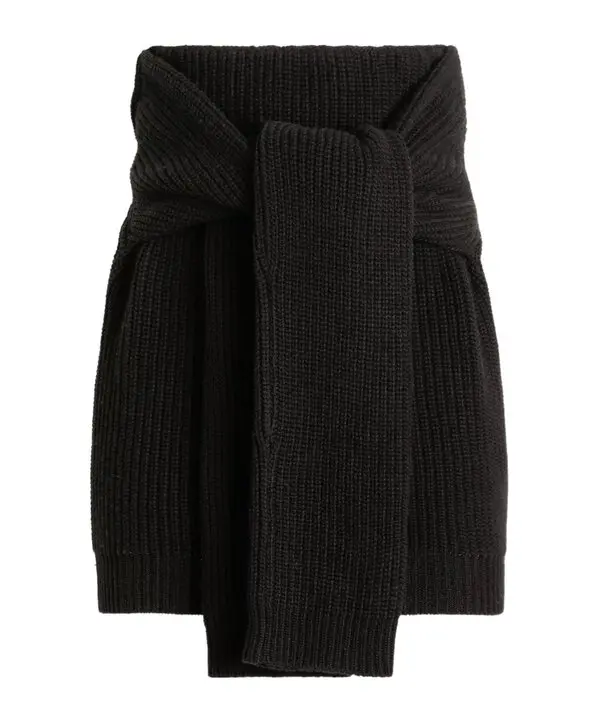 Dolce & Gabbana Knitted Mini Skirt With Embellishments