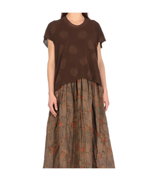 UMA WANG Short Sleeve T-shirt - Brown