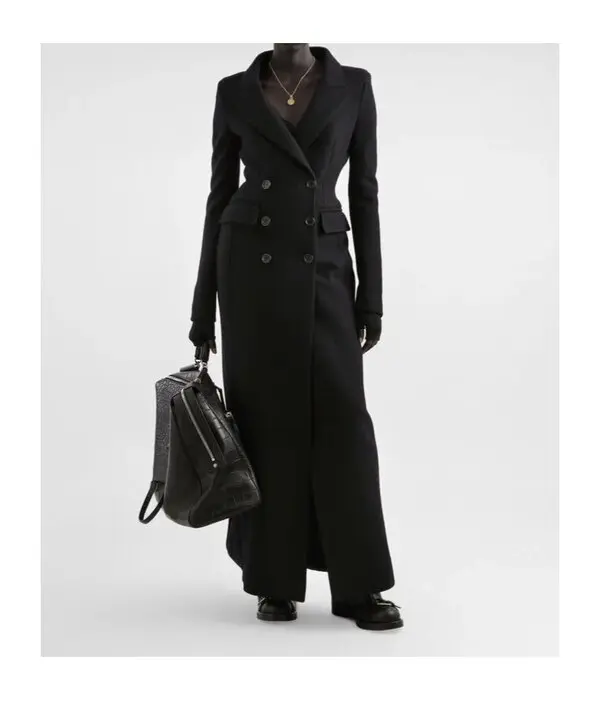 Dolce & Gabbana Double-breasted Long Coat - Black