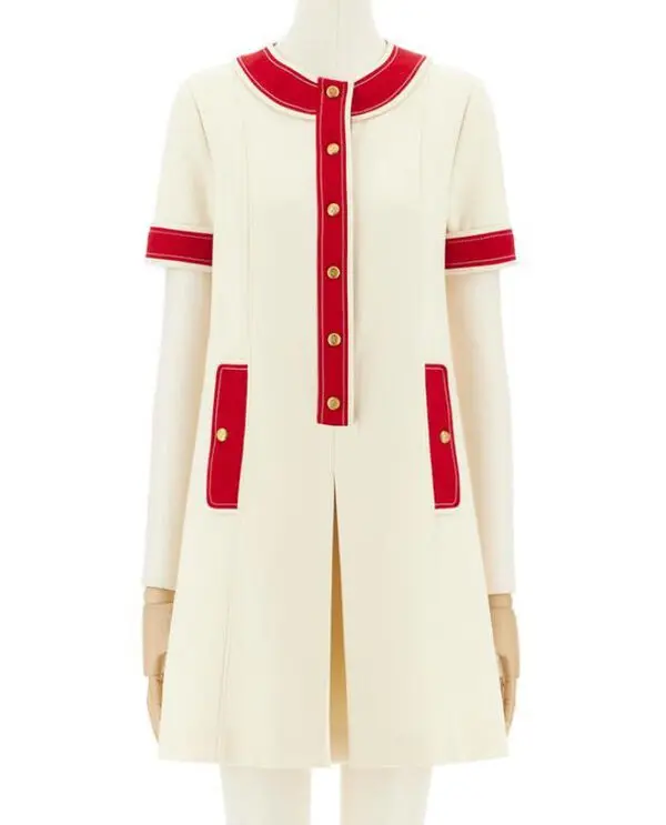 Gucci Contrast Color A-line Mini Dress