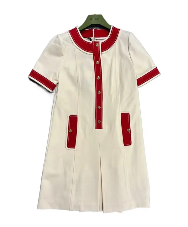 Gucci Contrast Color A-line Mini Dress