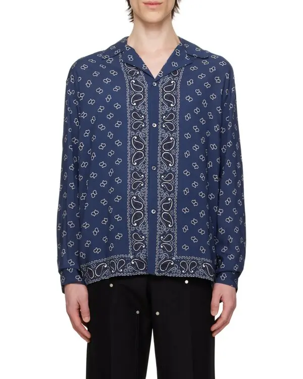 Palm Angels Paisley-printed Buttoned Shirt