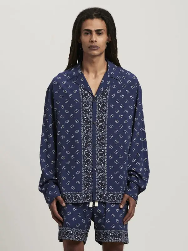 Palm Angels Paisley-printed Buttoned Shirt