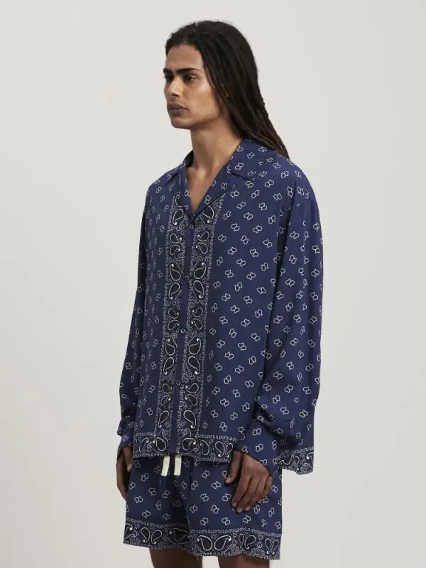 Palm Angels Paisley-printed Buttoned Shirt