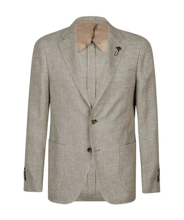 LARDINI Special Single-breasted Blazer - Gray