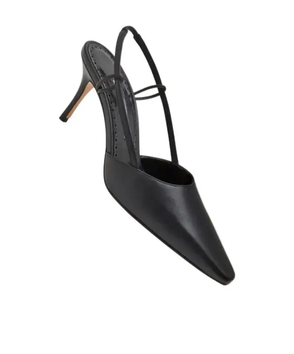 Manolo Blahnik Pointed Toe Slingback Stiletto Sandals