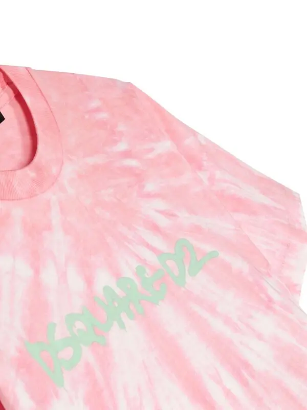 Dsquared2 Short-sleeved T-shirt With Round Neck And Logo Print
