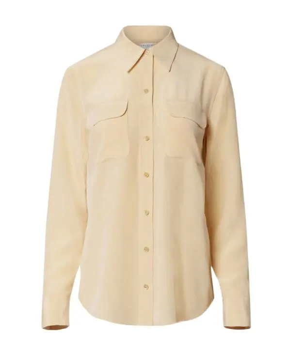 Equipment Silk Long-sleeve Shirt With Chest Pockets - No
